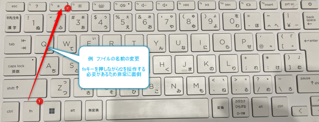 HPノートパソコン fnを押さずにファンクションキーを使うための小技 - DobaTax